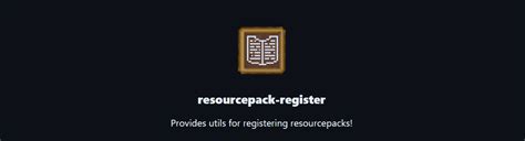 Github Presentkim Pm Resourcepack Register