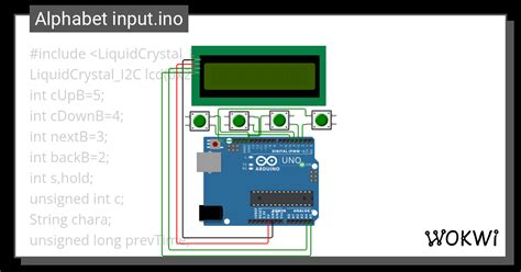 Alphabet Input Wokwi Esp32 Stm32 Arduino Simulator