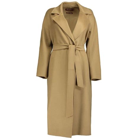 막스마라maxmara 클레스 Cles 벨티드 울 코트 핑크 트렌비