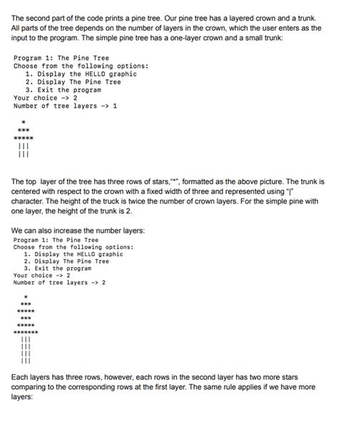 solved programming assigment 1 the pine tree the learning