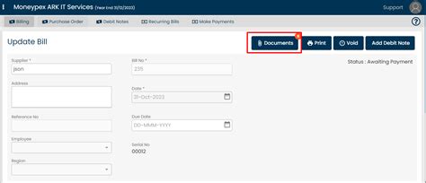 How To Add Attachments To The Bill Moneypex Support