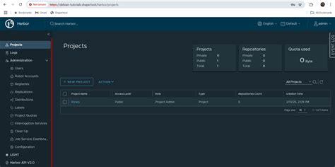 how to install harbor docker image registry on debian 12 shapehost