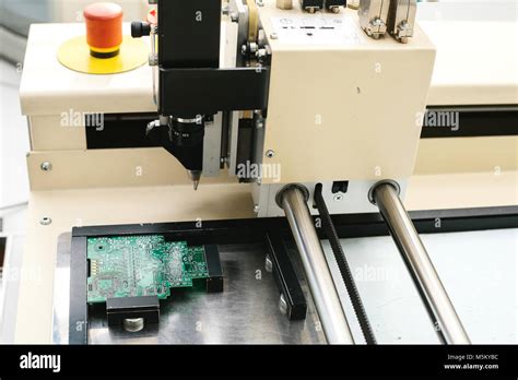 Automation Of Machine Assembly Of Computer Circuit Board In The Factory