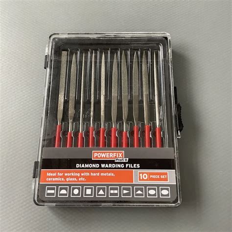 Powerfix Profi Diamond Warding Files 10 Piece Set £7 99 Picclick Uk