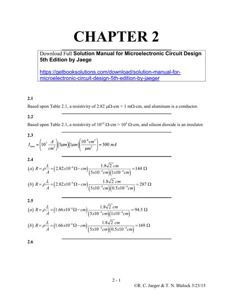 Soluzioni Esercizi Microelettronica
