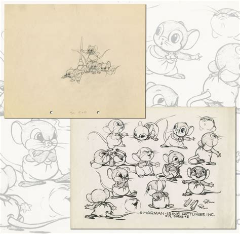 Little Cheeser Mgm Story Sketch And Model Sheet 1936 Id Jul22693 Van Eaton Galleries