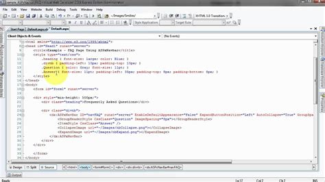 Build FAQ Page With ASPxNavbar Access Or SQL Datasource YouTube
