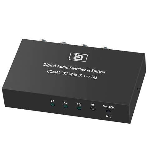 Cs563 Dts Ac3 Digital Coaxial Audio Switcher 3x1 Bidirectional