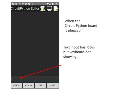problems faq using the android circuitpython editor adafruit