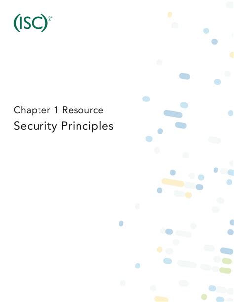 Chapter 1 Security Principles
