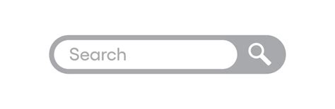 premium vector simple cursor click on outline search bar concept of