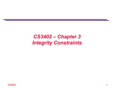 lec03 lecture cs3402 chapter 3 integrity constraints database