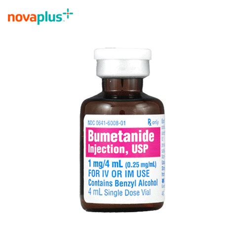 Bumetanide 025mgml 10x4ml Sdv 136101