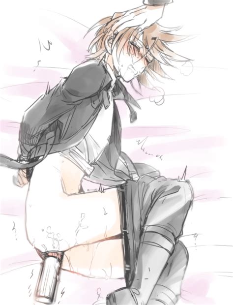 Rule 34 Ass Blush Brown Hair Cardfight Vanguard Closed Eyes Hand On