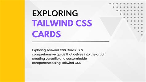 Ppt Make Beautiful Tailwind Cards That Inspire Your Users Powerpoint Presentation Id12753767