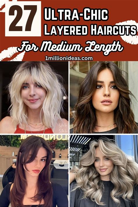 27 Ultra Chic Layered Haircuts For Medium Length