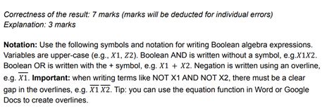 Solved Task 21 Boolean Algebra Expressions 10 Marks