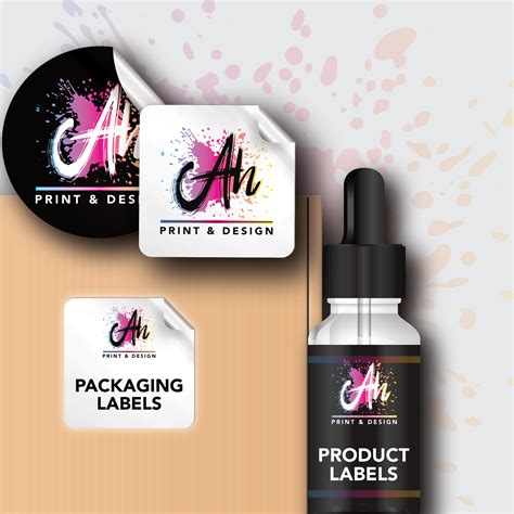 Vinyl Sticker Labels Ah Print And Design