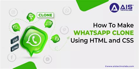 how to make whatsapp clone using html and css