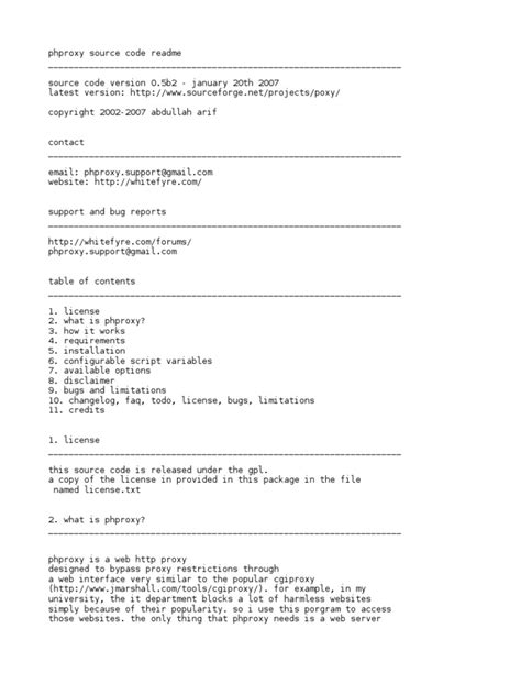Readme Pdf Proxy Server Websites