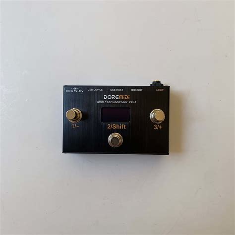 doremidi fc 3 midi foot controller 2023 black reverb