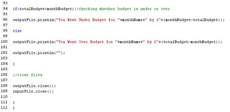 Solved Your Budget Java Program Currently Collects And