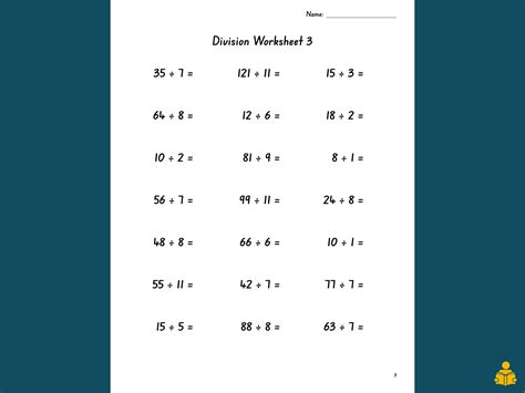 Horizontal Division Worksheet Problems Up To 12 X 12 50 Printable Pages With Answers