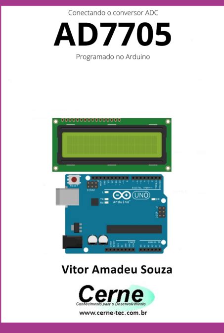 conectando o conversor adc ad7705 programado no arduino por vitor
