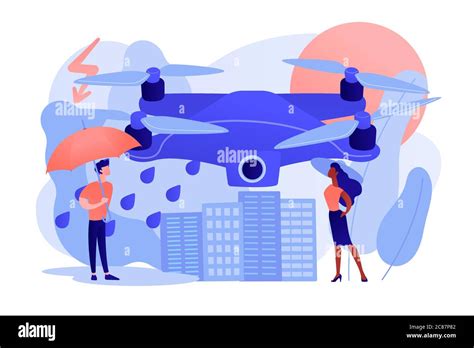 Meteorology Drones Concept Vector Illustration Stock Vector Image And Art