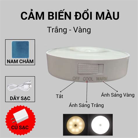 Đèn Cảm Biến Chuyển Động ASAKI Đèn Led Cảm Ứng Chuyển Động Thông Minh Tự Động Sáng Dán Tường Sạc