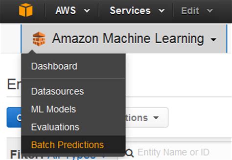 Step Use The Ml Model To Generate Predictions Amazon Machine Learning