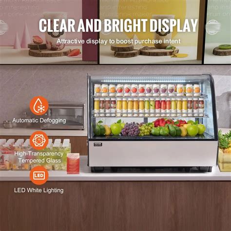 Xcw 160ls 5 Cu Ft Curved Bakery Display Case With Led Lighting