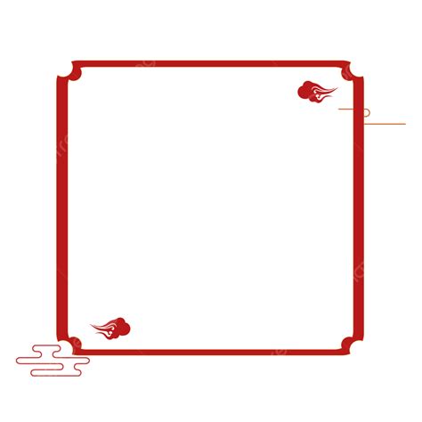 Country Style Retro Frame Cloud Rectangle Frame Material Vector