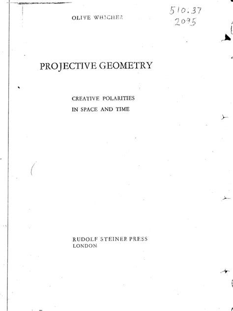 projective geometry pdf