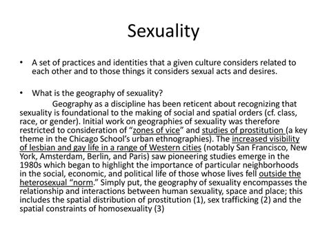 the geography of sexuality ppt download