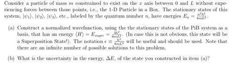 solved consider a particle of mass m constrained to exist on