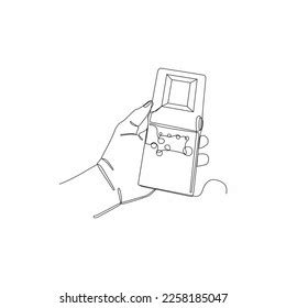 Bot Game Continuous Line Design Stock Vector Royalty Free Shutterstock