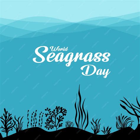 Premium Vector World Seagrass Day Banner