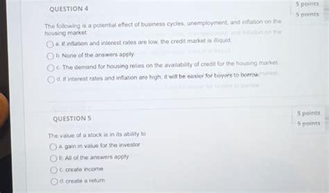 Solved Question 45 ﻿points5 ﻿pointsthe Following Is A