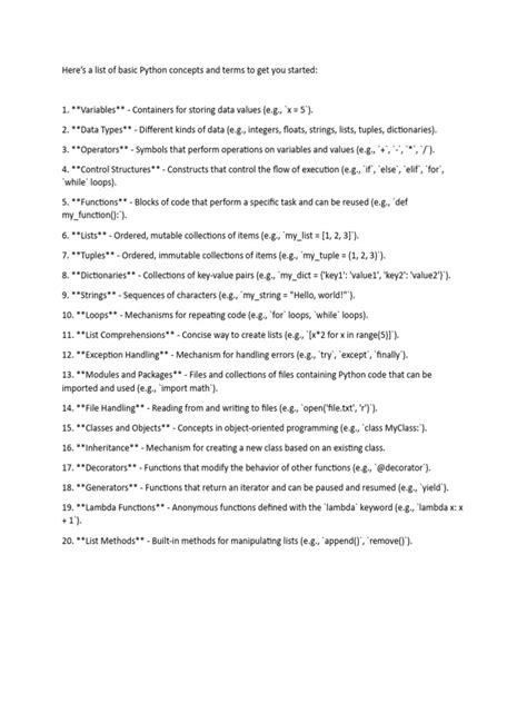 python basics pdf