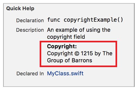 Markup Formatting Reference Copyright