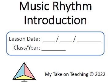 Rhythm Introduction Teaching Resources