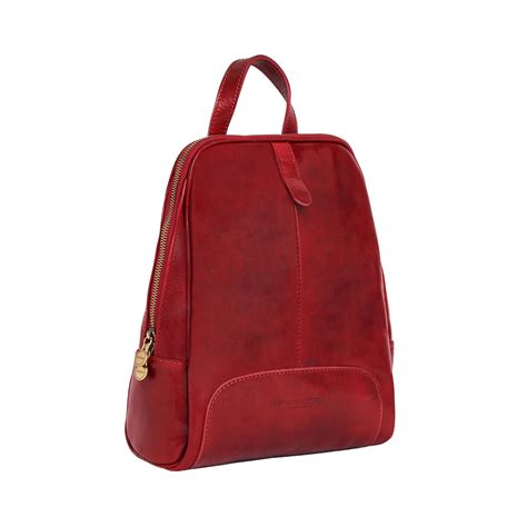 Kasintehty Punainen Naisten Reppu Fantini Pelletteria