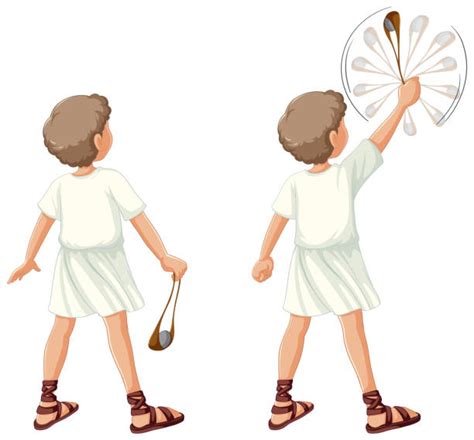 10 Sling David Stock Illustrations Royalty Free Vector Graphics