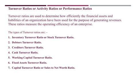 Ratio Analysis Creditors Turnover Ratio Pptx