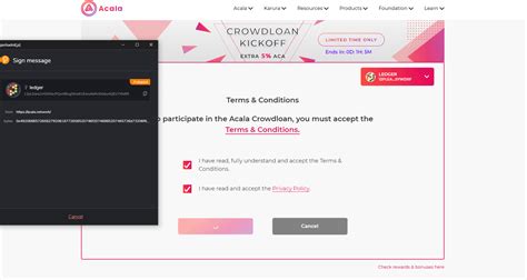 Polkadotjs Chrome Extention Not Allowing Me To Sign Using Ledger Racalanetwork