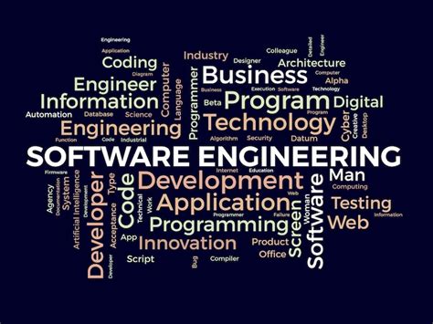 Premium Vector Word Cloud Background Concept For Software Engineering Computer Programming