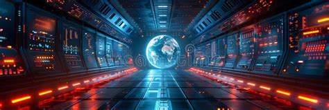 Secure Data Center Hub Encryption And Global Connectivity Stock Illustration Illustration Of