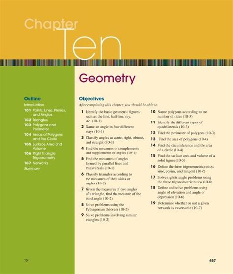 Chapter 10 Geometry W