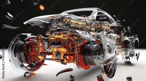 Fantasy Meticulous Auto Engine Disassembly A Comprehensive Visual